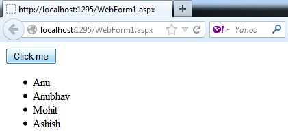 Apply Unshift Function on Observable Array Using KnockoutJS